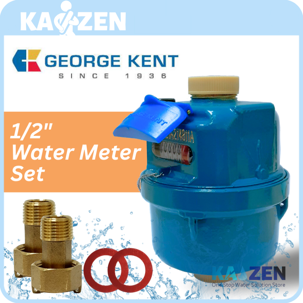 George Kent 1/2" Meter Set Coupling GKM Water Meter PSM Brass Water ...