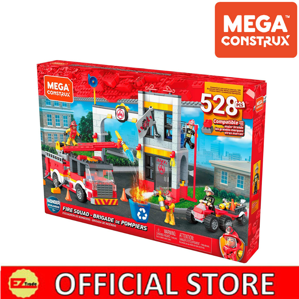 Mattel Mega Construx™ Fire Squad/Building blocks/528 piece/GLK56/Ready ...