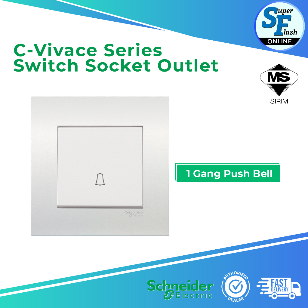 Schneider Electric C-Vivace Series Switch Sockets White | Shopee Malaysia