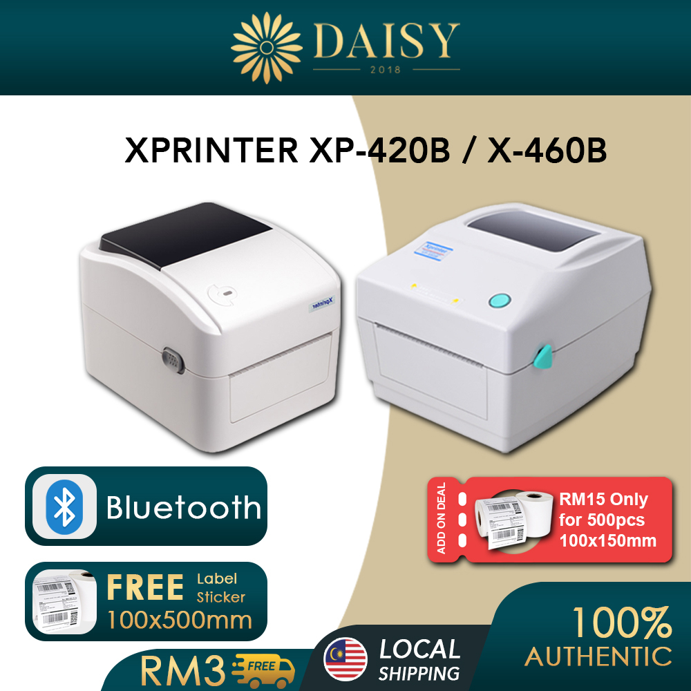 Xprinter XP-420B 460B Thermal Printer Wifi Bluetooth Usb A6 LEX Shopee ...