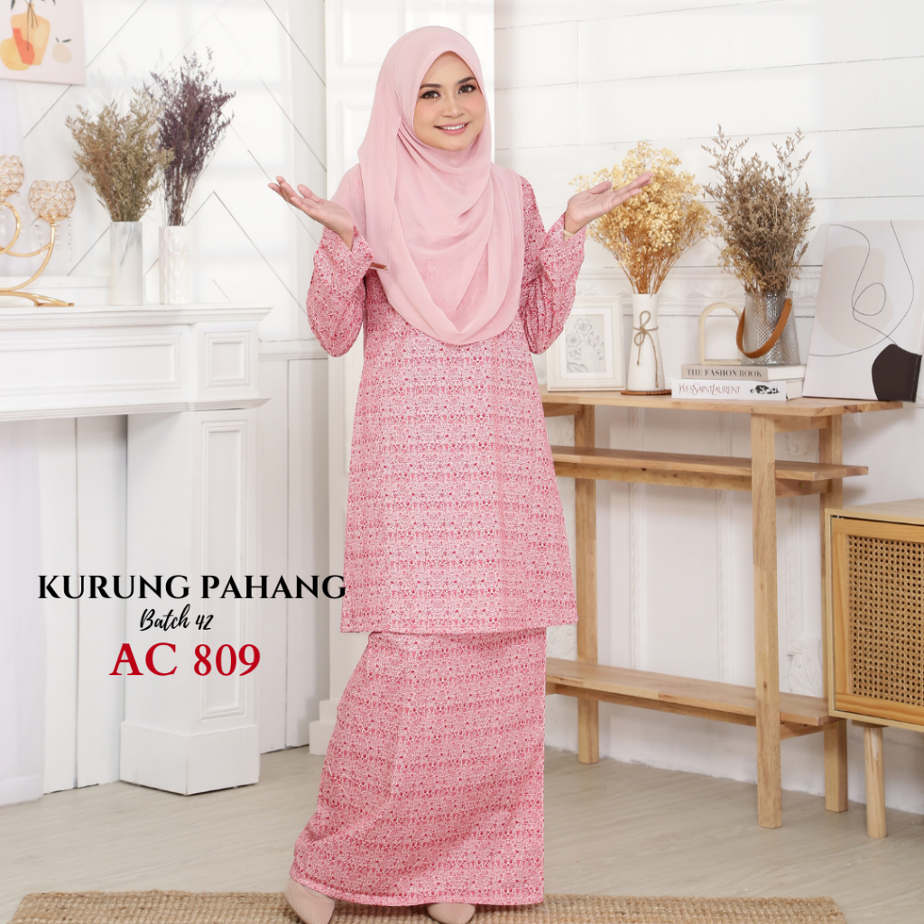 KURUNG PAHANG (BERPESAK DAN KAIN SUSUN TEPI) | Shopee Malaysia