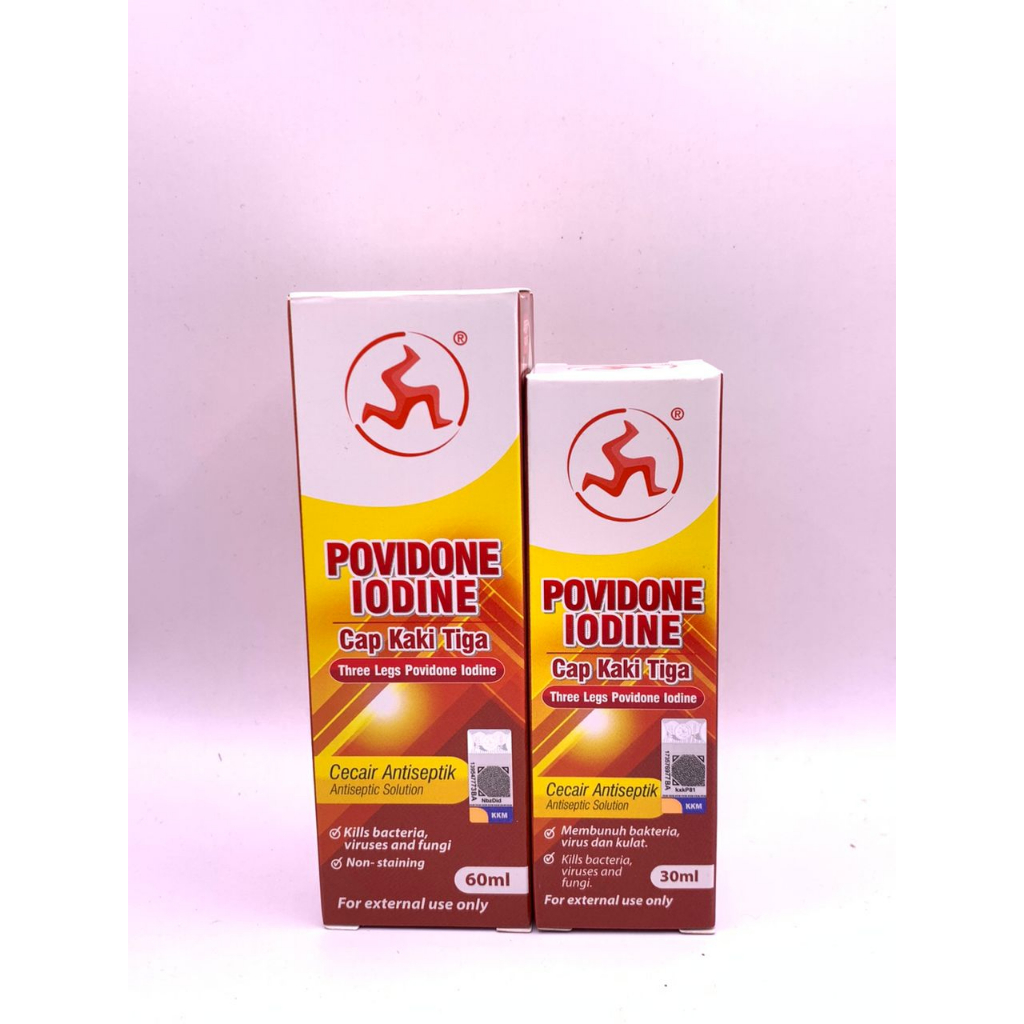 3 LEGS POVIDONE IODINE DROP 60ML/30ML | Shopee Malaysia