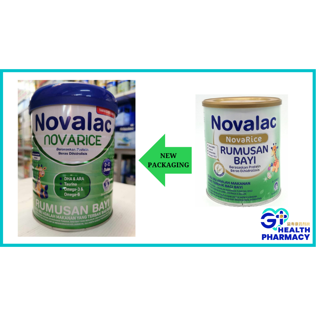 Novalac Novarice Infant Formula Susu Beras (0 - 12 months formula) 800g EXP: 09/2025 | Shopee ...