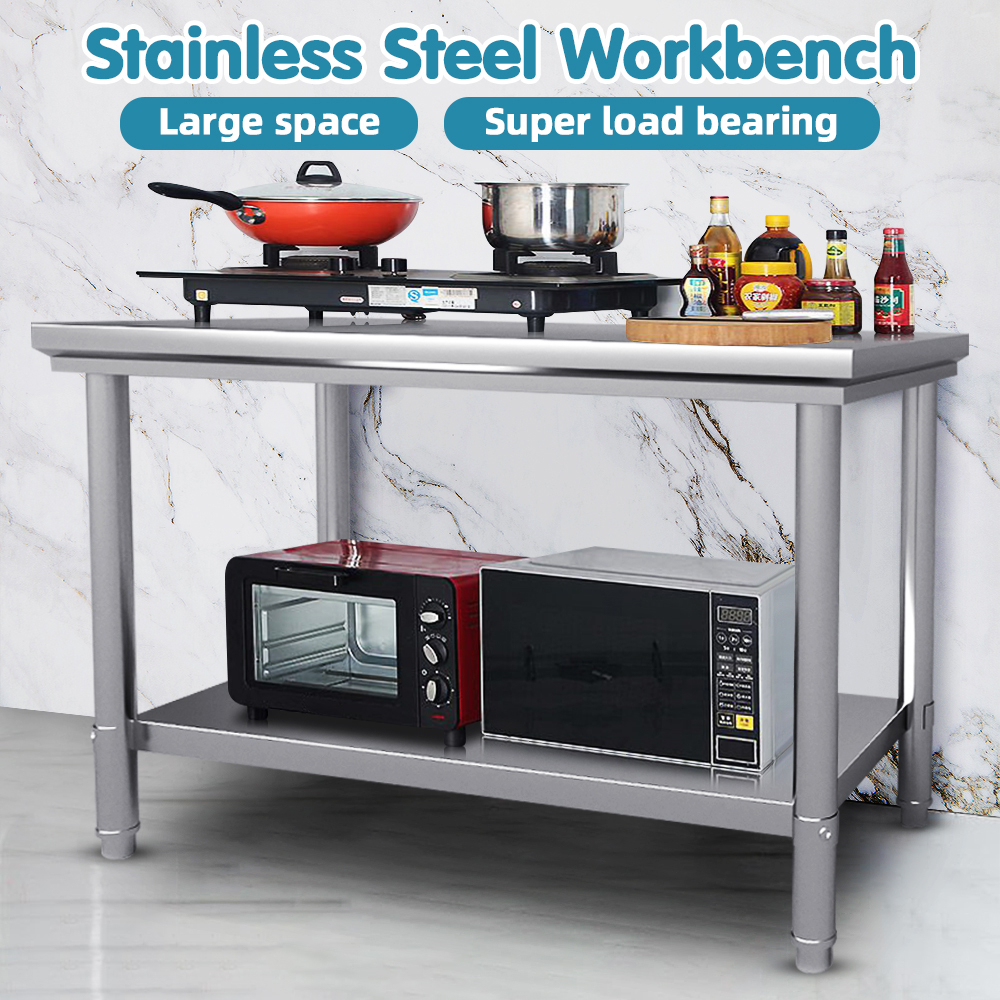 60/80/120CM Stainless Steel 304 Working Table Heavy Duty / Kitchen ...