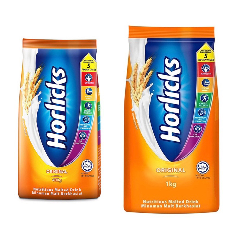 Horlicks Original Nutritious Malted Drink 400g / 1kg/ 1.2kg | Shopee Malaysia