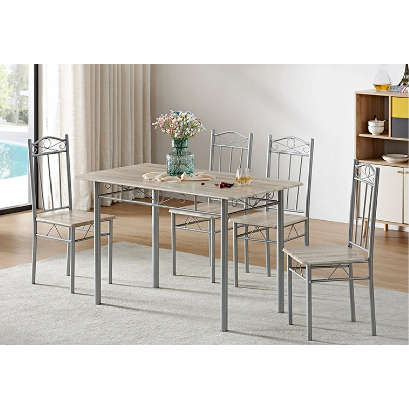 Dining Table Chair Set Simple Minimalist Restaurant Desk Meja Makan ...
