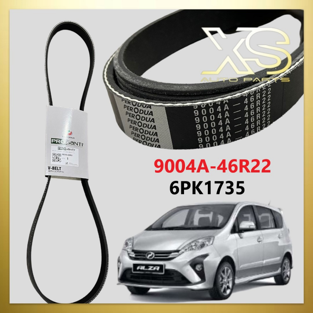 ( 100% ORIGINAL ) PERODUA ALZA FAN BELT ( 6PK1735 ) ( 9004A-46R22 ...