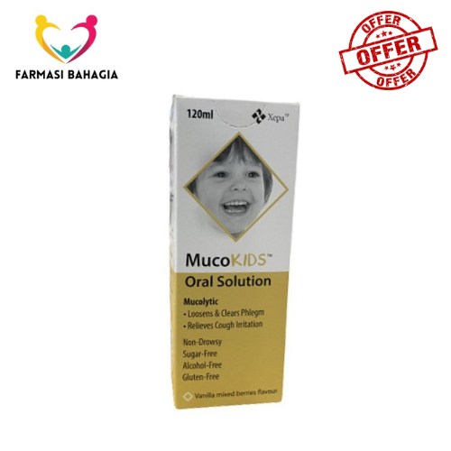 [ Exp 6/2026 ] MUCOKIDS SYRUP CARBOCISTEINE (UBAT BATUK CAIR KAHAK ...
