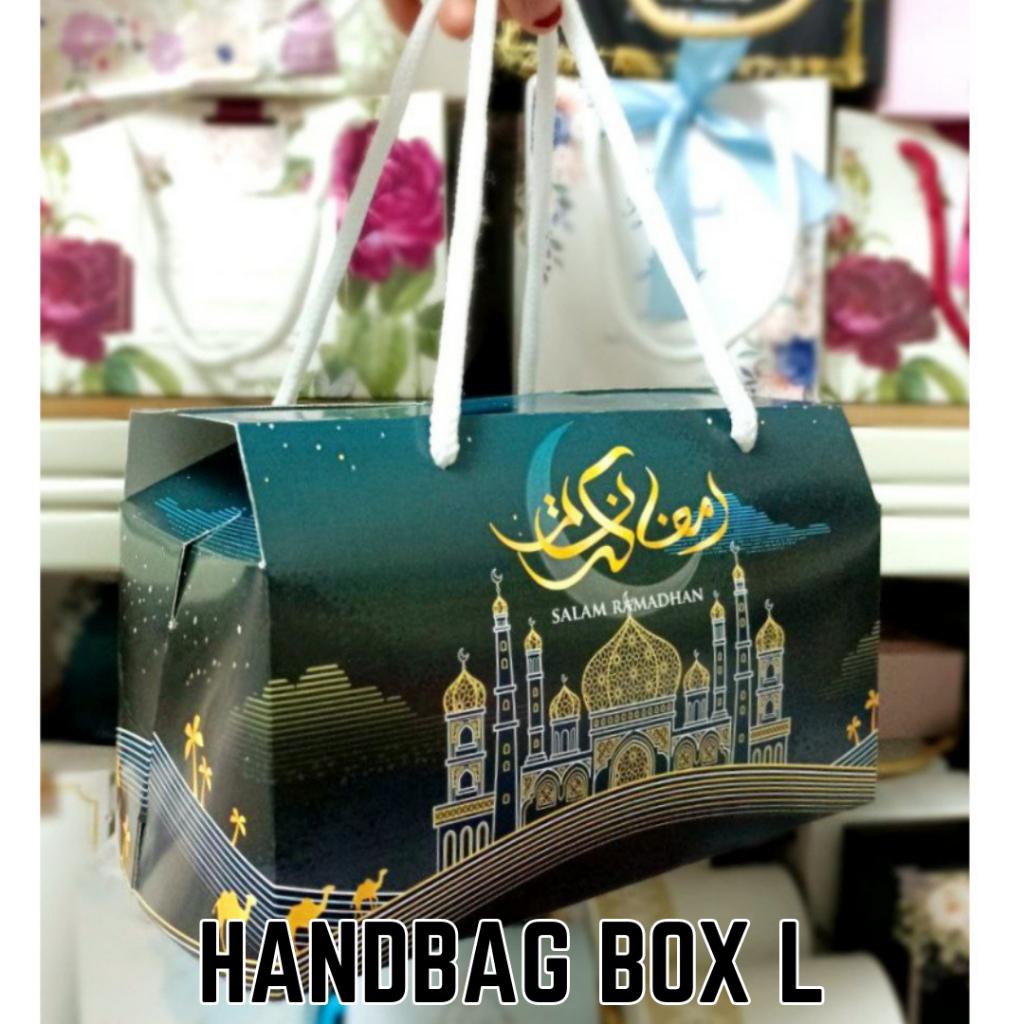 1PCS HANDBAG BOX L RAMADHAN/KOTAK KURMA/KURMA PACKAGING/IFTAR BOX ...