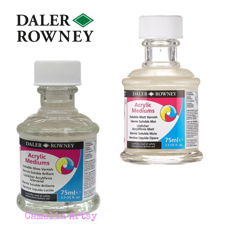 Daler Rowney Soluble Gloss/Matt Varnish 75ml🔥Offer🔥 | Shopee Malaysia