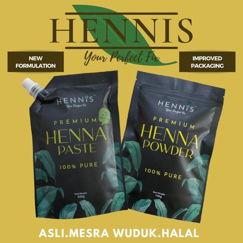 Inai rambut | Inai serbuk | Premium Henna Paste | Premium Henna Powder ...