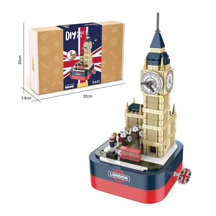 JAKI MUSIC BOX : LONDON BIG BEN BUIDING BLOCK (JK1201) | Shopee Malaysia