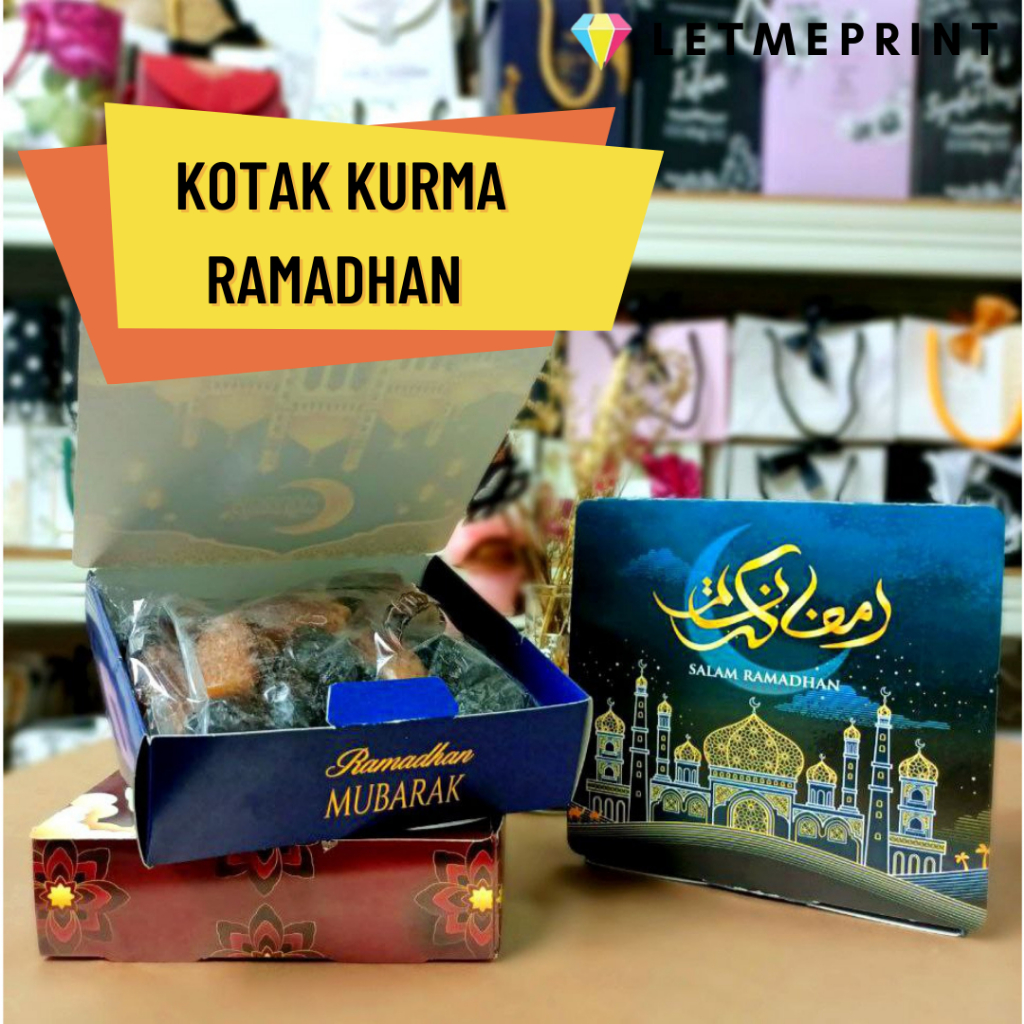 1 PCS KOTAK KURMA/DESK FLAT BOX/PACKAGING KURMA/RAMADHAN BOX/IFTAR BOX ...