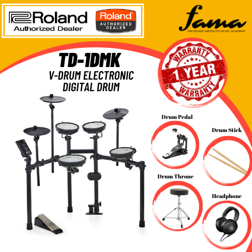 [FAMA]Roland TD-1DMK V-Drums V Drum Electronic Digital Drum With Headphone And Stool (TD1DMK ...