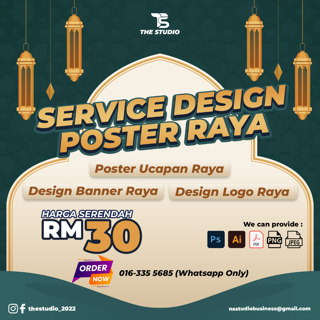 Poster Raya - Design Services (Banner, Poster, Logo) | Shopee Malaysia