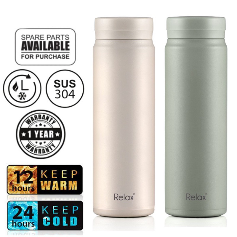 509Ml RELAX (D4450)SUS304 Vacuum Thermal Flask/Thermos Water Bottle ...