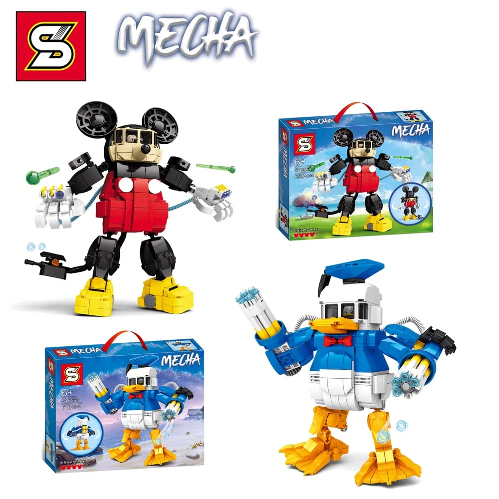 SY MECHA-DONALD DUCK/MICKY MOUSE BUILDING BLOCK (SY6563/SY6564 ...