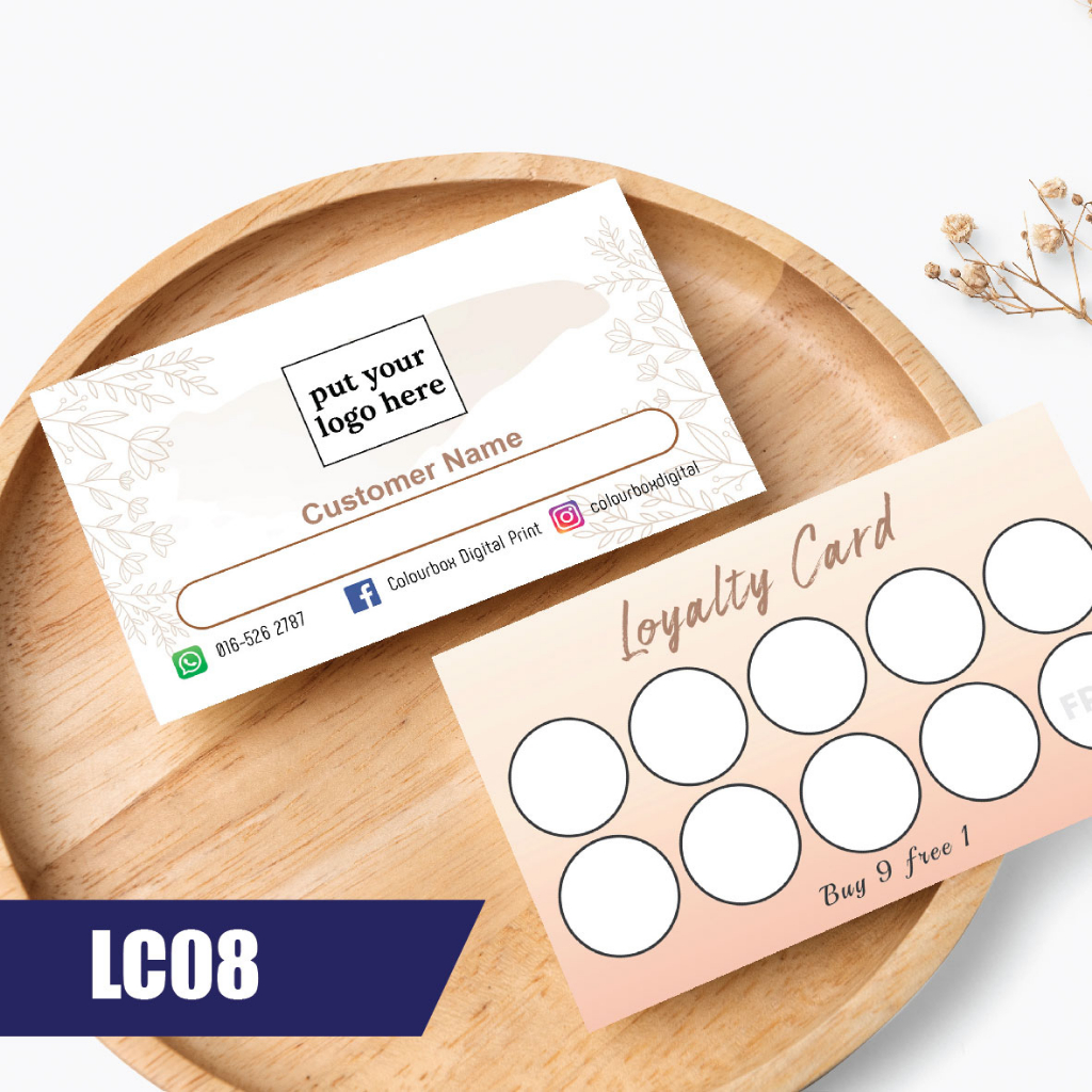 [READYMADE DESIGN] Custom print Loyalty card Business card / name card ...