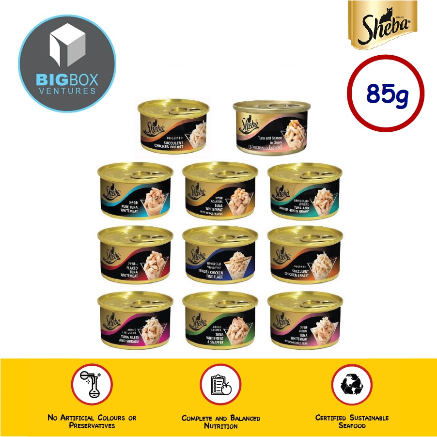 📢 Sheba Makanan Kucing Dalam Tin 85G | Shopee Malaysia