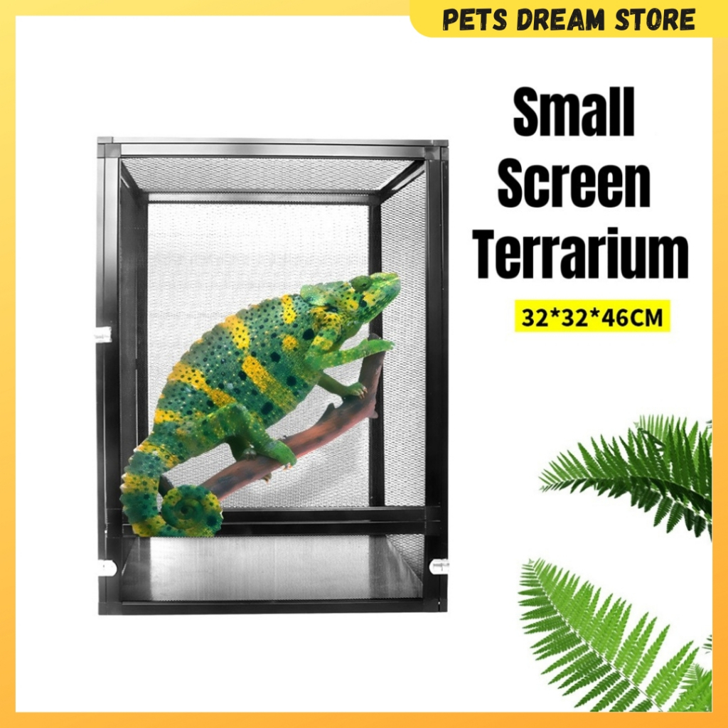 Nomoy Pet Reptile screen terrarium SMALL chameleon cage reptile ...