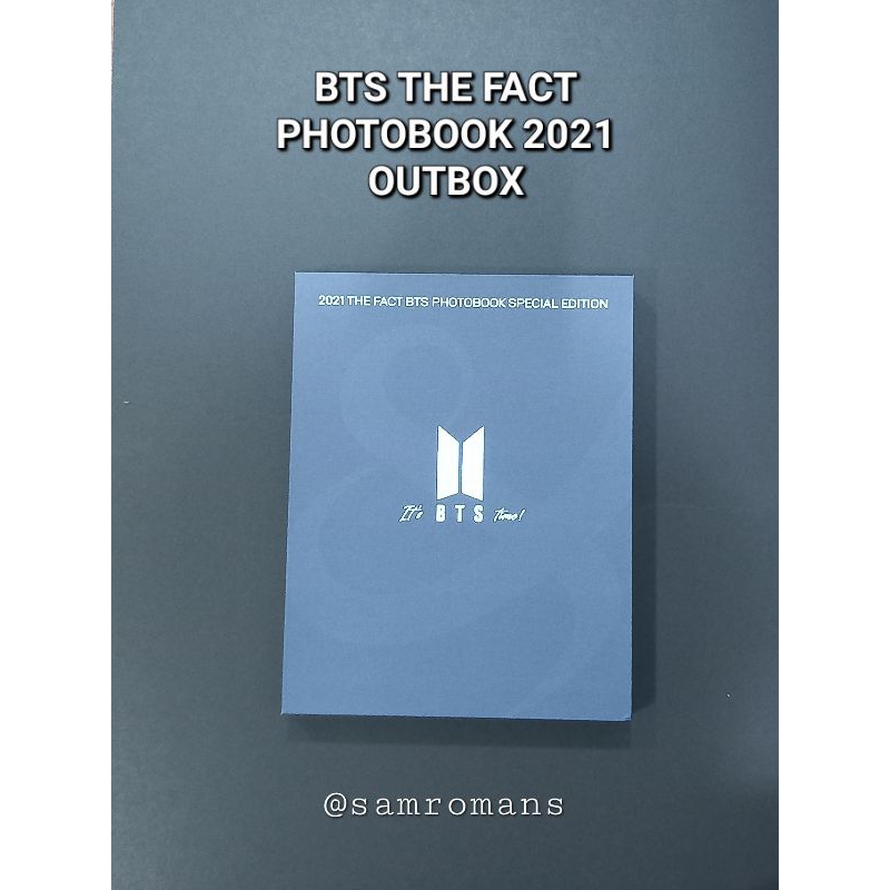 OFFICIAL BTS THE FACT PHOTOBOOK 2021 OUTBOX | Shopee Malaysia