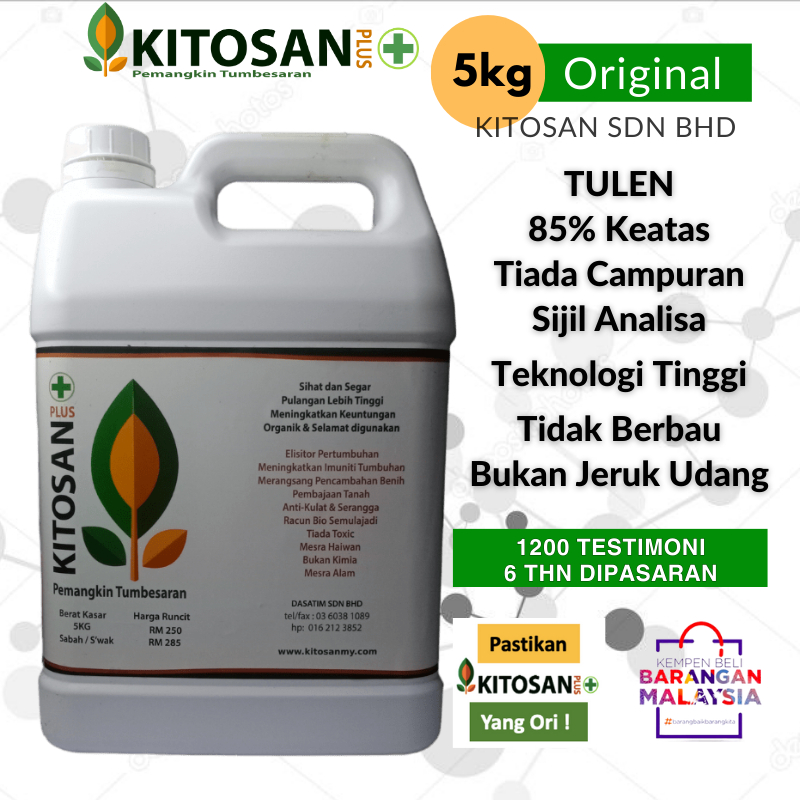 Kitosanplus 5 Kg ORIGINAL Booster, VItamin, Ubat & Bio Baja - Kitosan ...