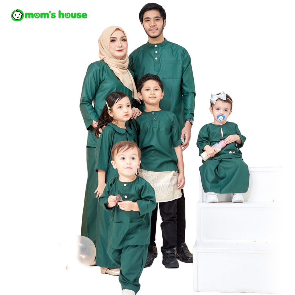 Baju Raya By Laboo Set Family Sedondon 15 Warna - Emerald Green ...