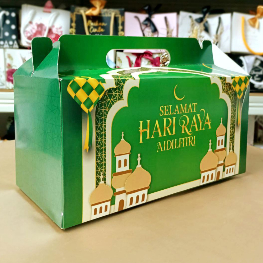1 PCS HARI RAYA GIFT BOX/Kotak Balang Kuih Raya/AIDILFITRI Box/Raya ...