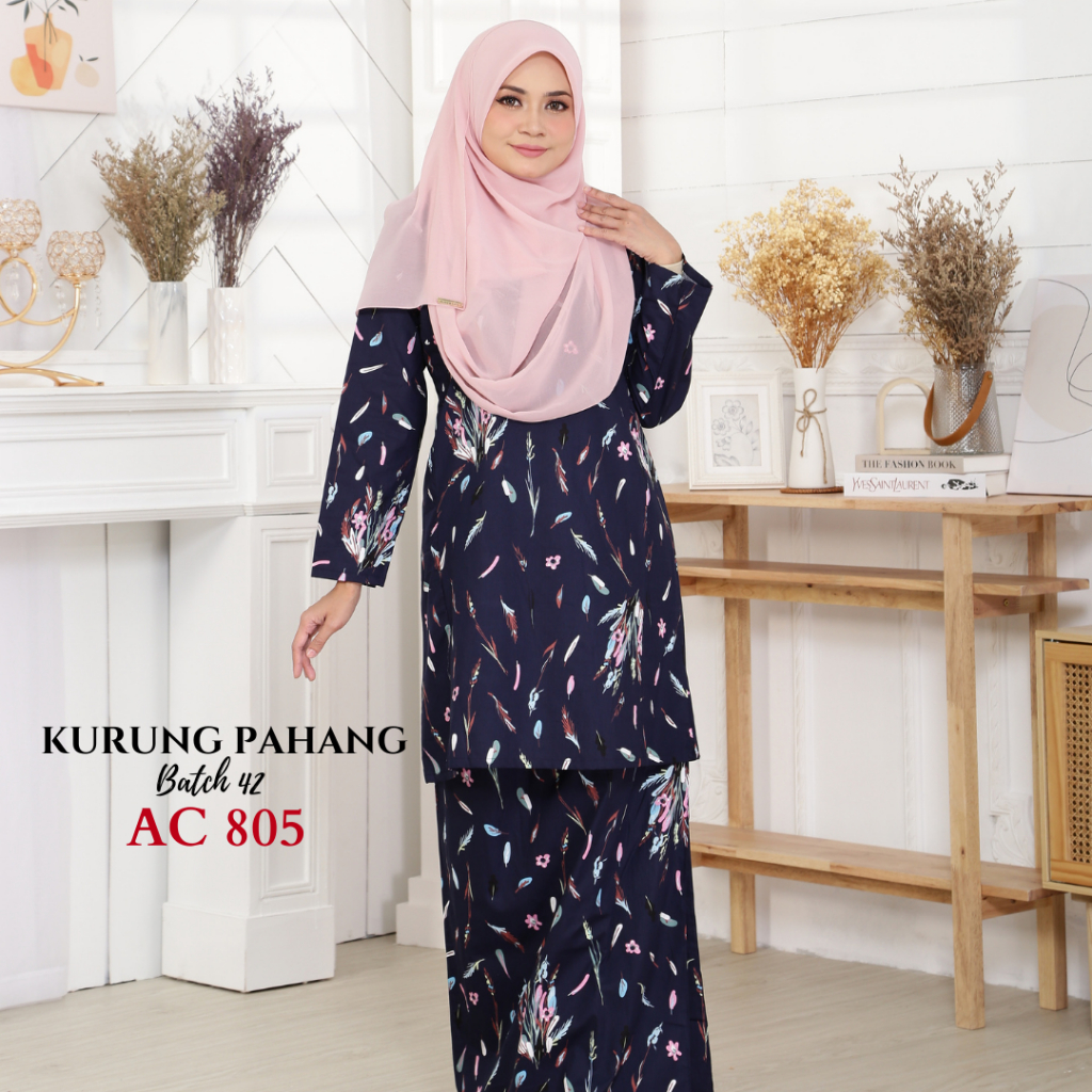 KURUNG PAHANG (BERPESAK DAN KAIN SUSUN TEPI) | Shopee Malaysia