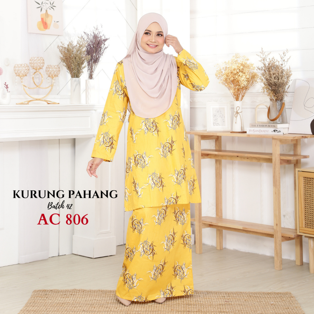 KURUNG PAHANG (BERPESAK DAN KAIN SUSUN TEPI) | Shopee Malaysia