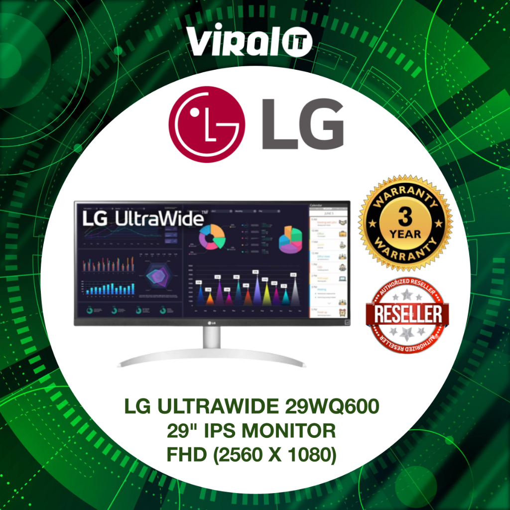 LG ULTRAWIDE 29WQ600 29" IPS MONITOR ULTRAWIDE FHD 100HZ 5MS | Shopee ...