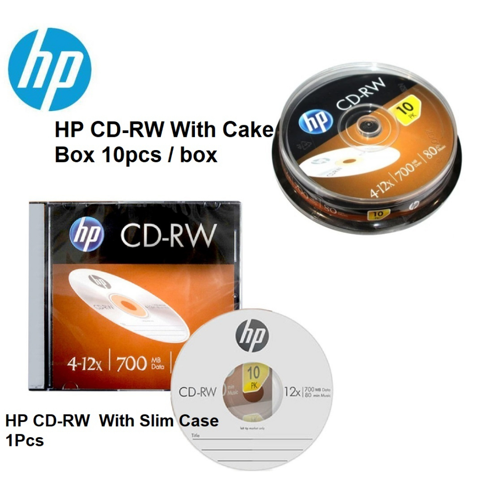 HP CD-RW / CDRW /CD Re-Writable 4-12X 80MIN 700MB | Shopee Malaysia