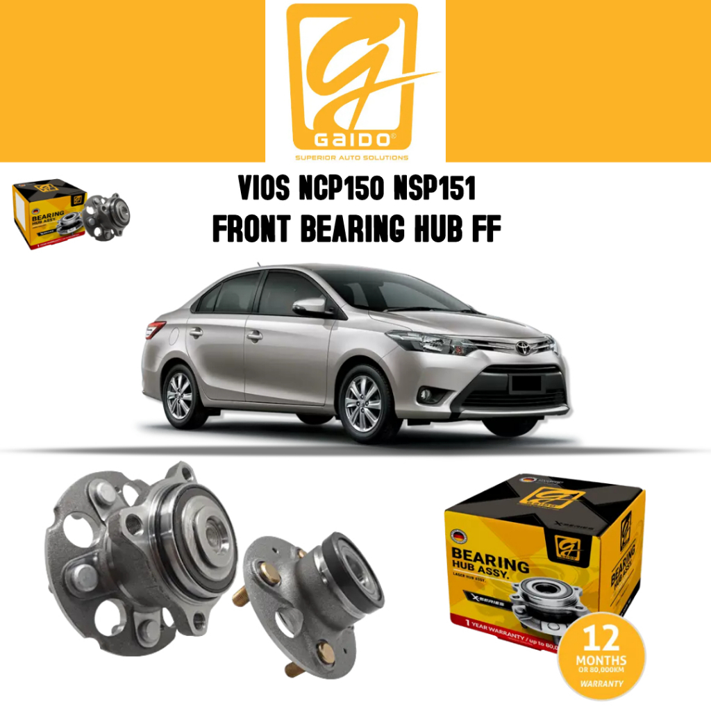 Gaido X-Series Front Wheel Bearing Hub - Toyota Vios NCP150 / NSP151 ...
