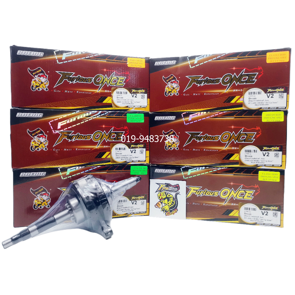 FURIOUS ONCE Racing Crankshaft Dream V2 Jet Up 2mm 3mm 4mm Modified ...