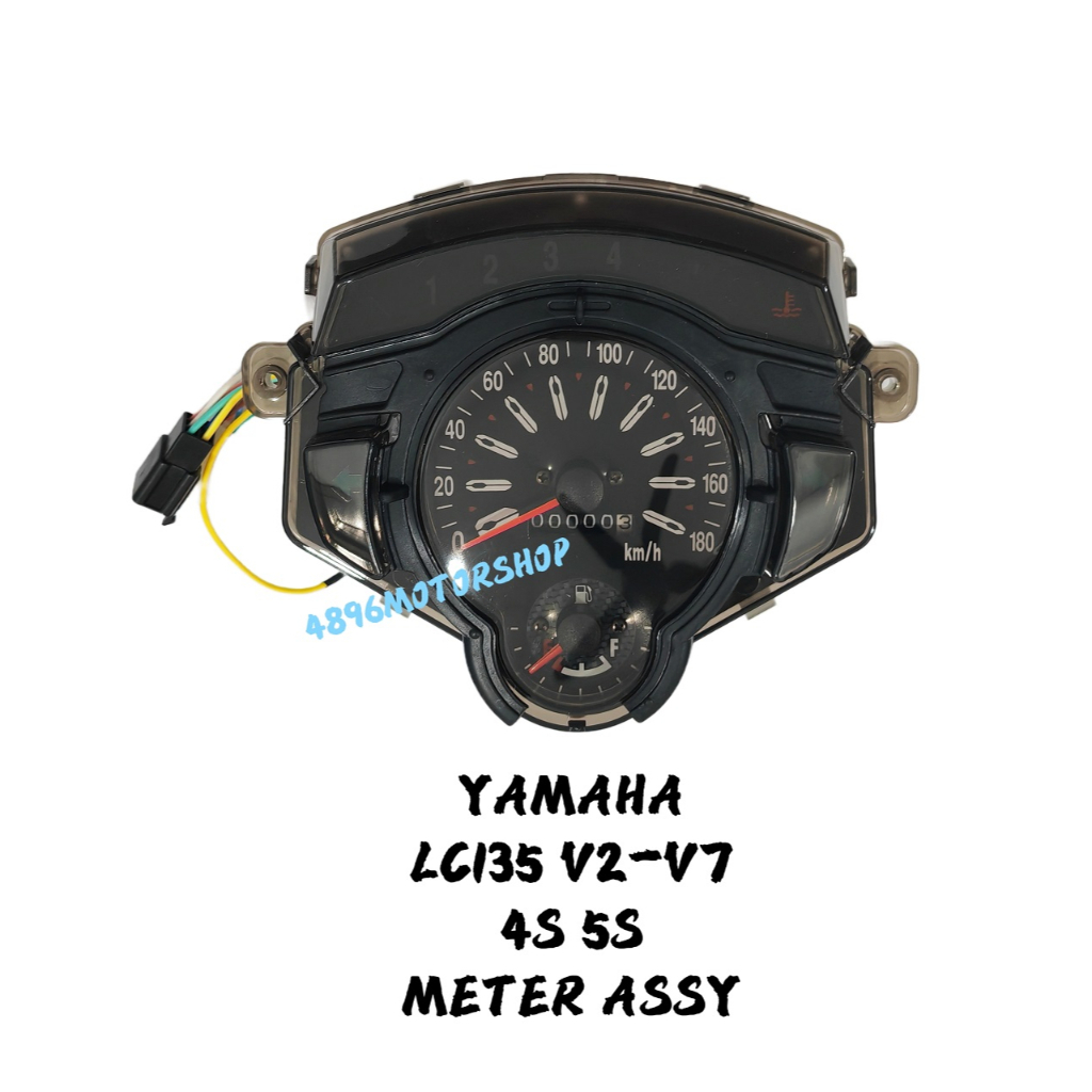 YAMAHA LC135 4S 5S V2 V3 V4 V5 V6 V7 METER ASSY SPEEDOMETER 4 / 5 SPEED 55D 55C LC 135 TOKAHI ...