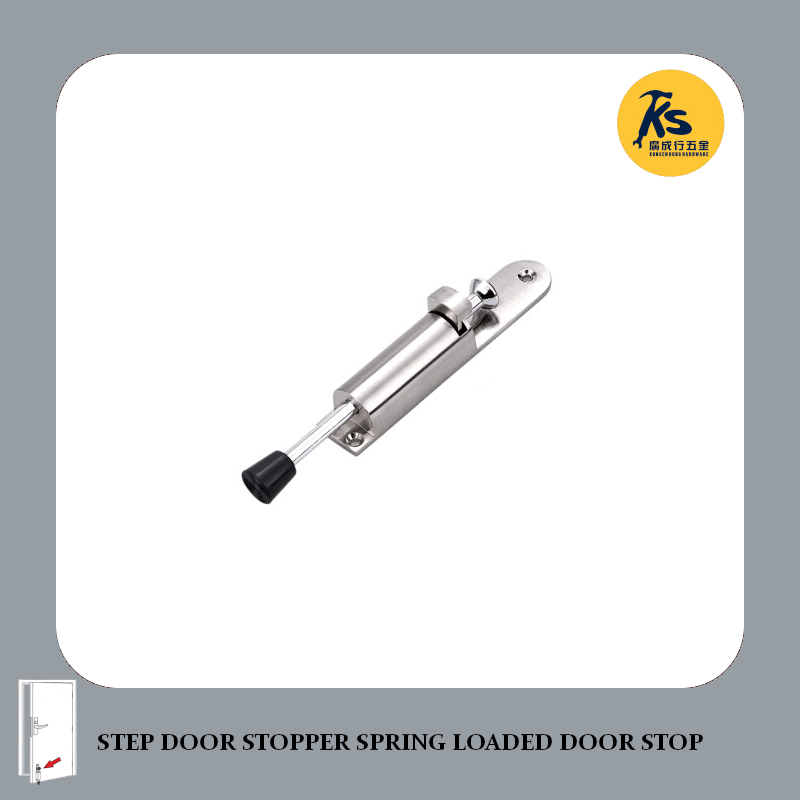 Step Door Stopper Spring Loaded Door Stop | Shopee Malaysia