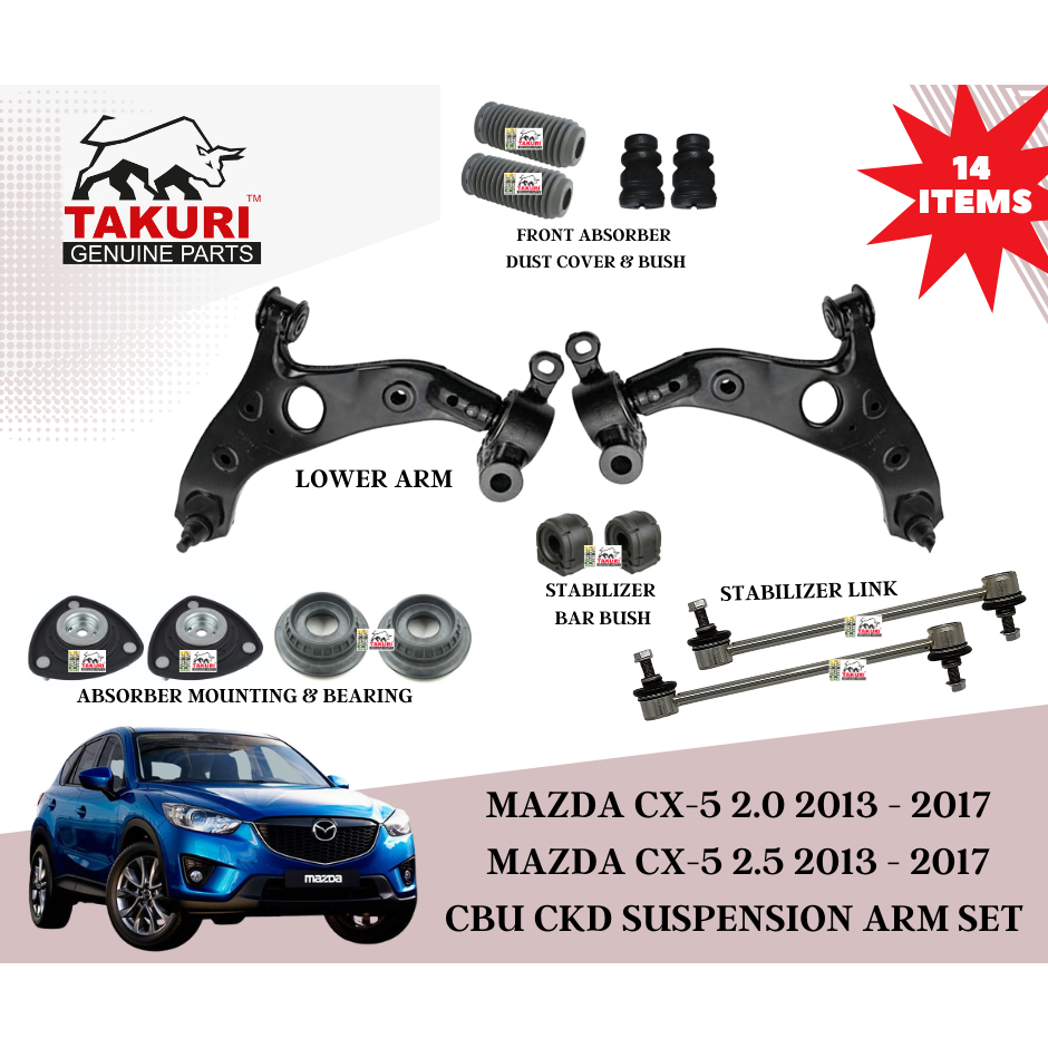 takuri suspension arm combo set MAZDA CX5 2.0 2.5 CBU CKU 2013 - 2017 ...