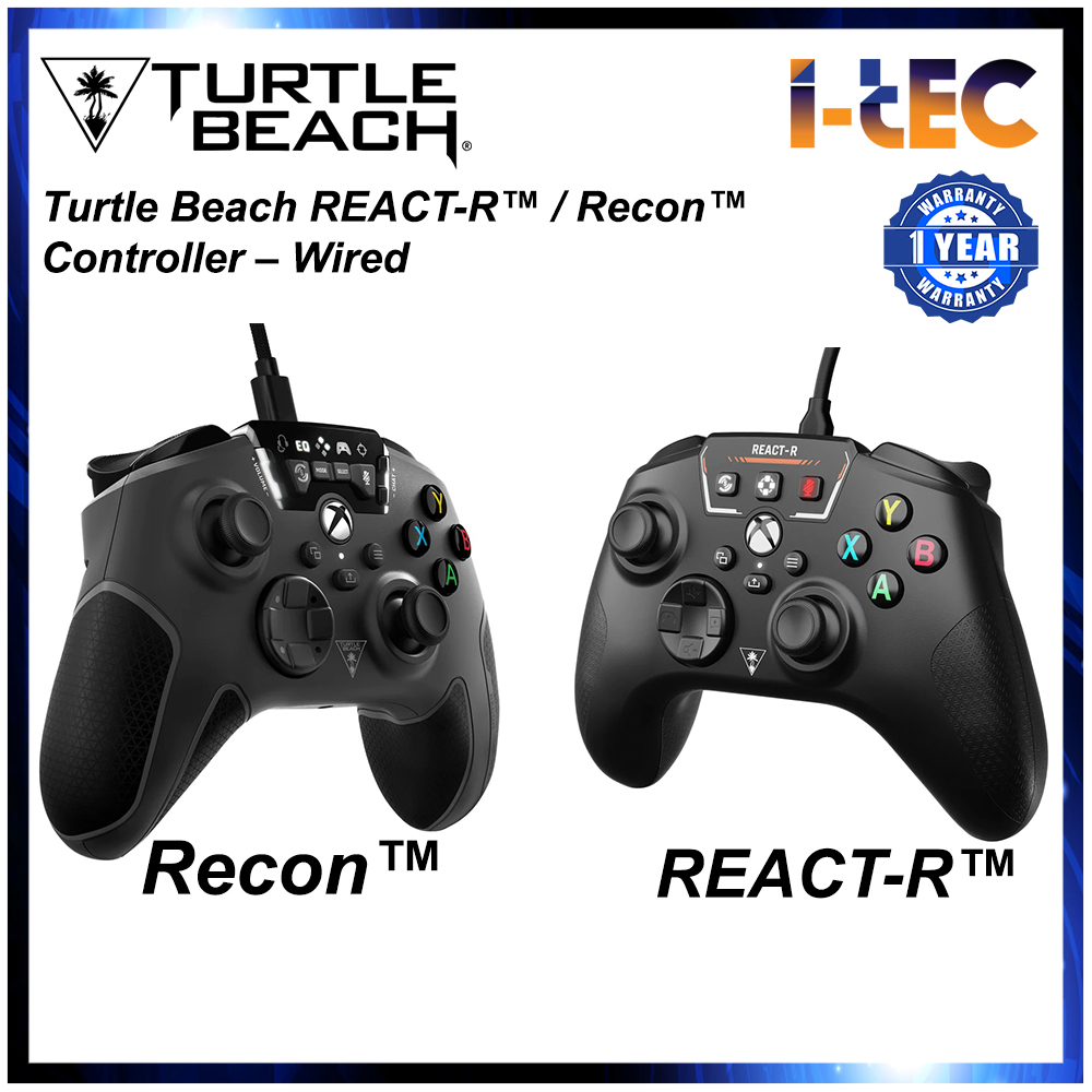Turtle Beach REACT-R™ / Recon™ Gaming controller wired - Black | Shopee Malaysia