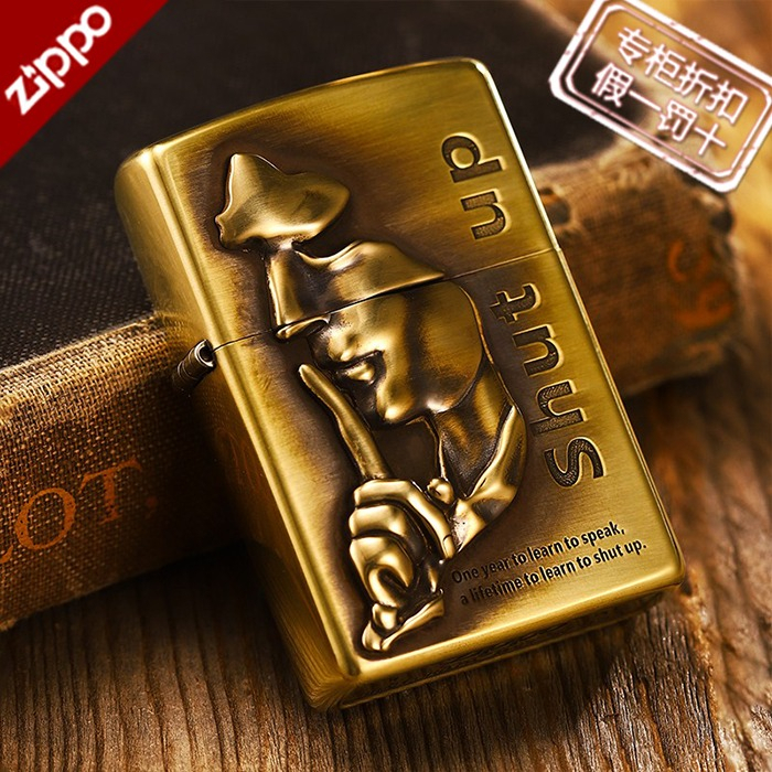 Zippo Lighter Genuine Pure Copper Stickers Caution Windproof Kerosene LT-0561 | Shopee Malaysia