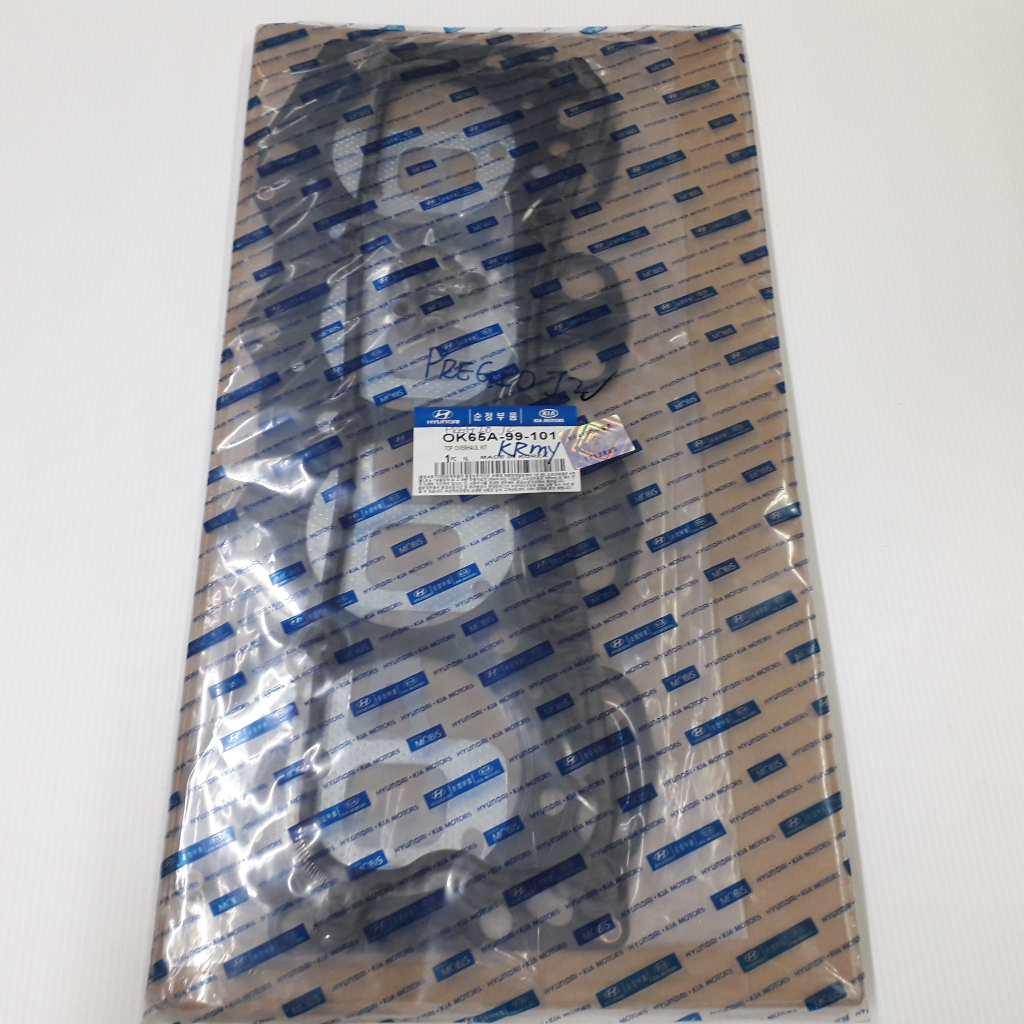 (1SET HYUNDAI 0K65A-99-101) (ORI) (STEEL METAL) TOP SET GASKET FOR KIA ...