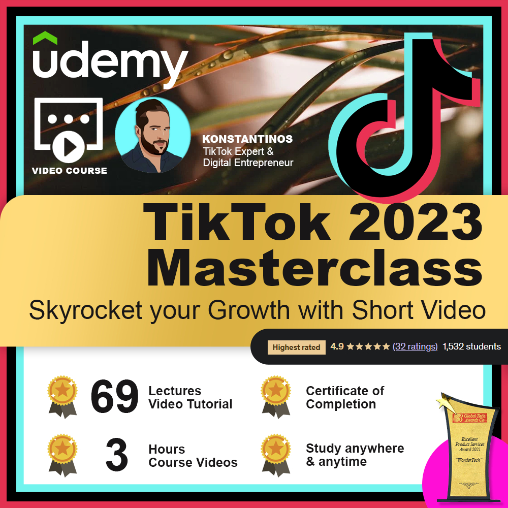 [Video Course] TikTok Masterclass: Skyrocket your Growth with Short Video (69 Lectures, 2 hours+ ...