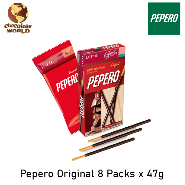 Lotte Pepero Original Chocolate BIGPACK 240g (Made in Korea) | Shopee ...