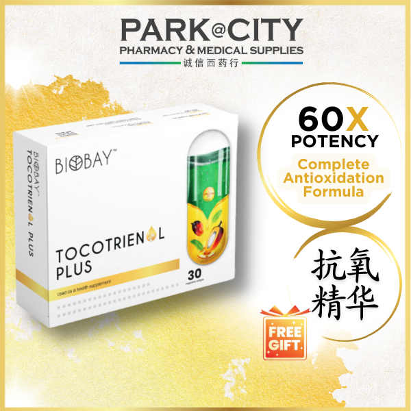 [ FREE GIFT ] Biobay Tocotrienol Plus with Alpha Tocopherol Vitamin E & Vitamin D3 [30s ...