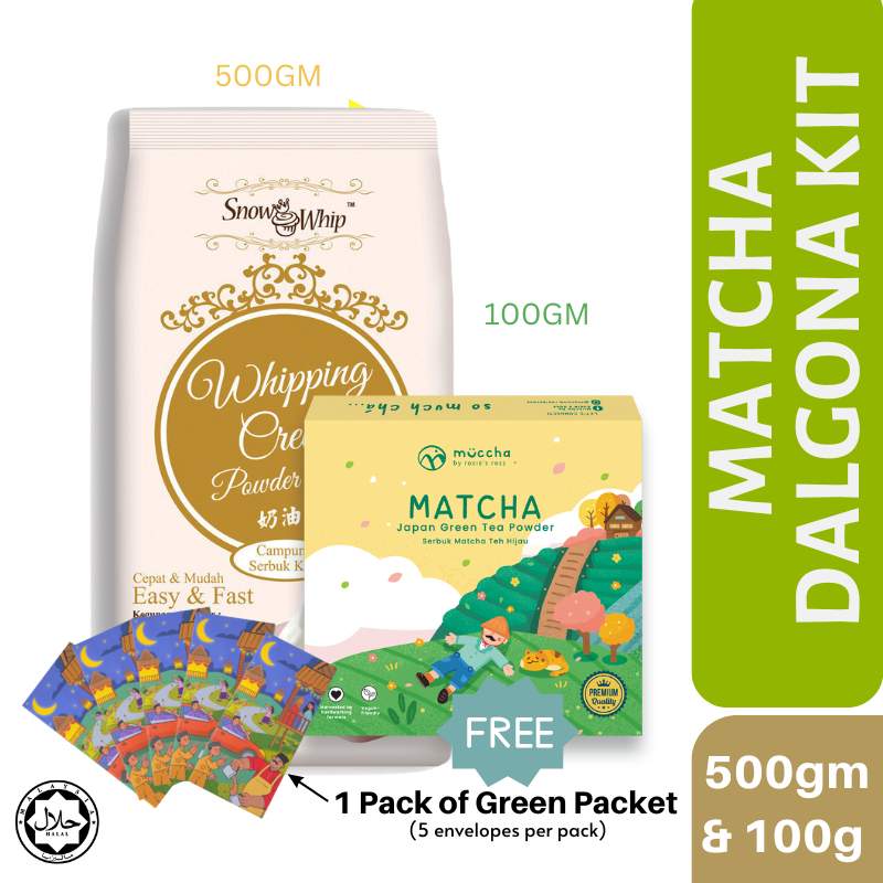 [COMBO] Matcha Ice-Cream Kit: Snow Whip Whipping Cream Powder Mix ...