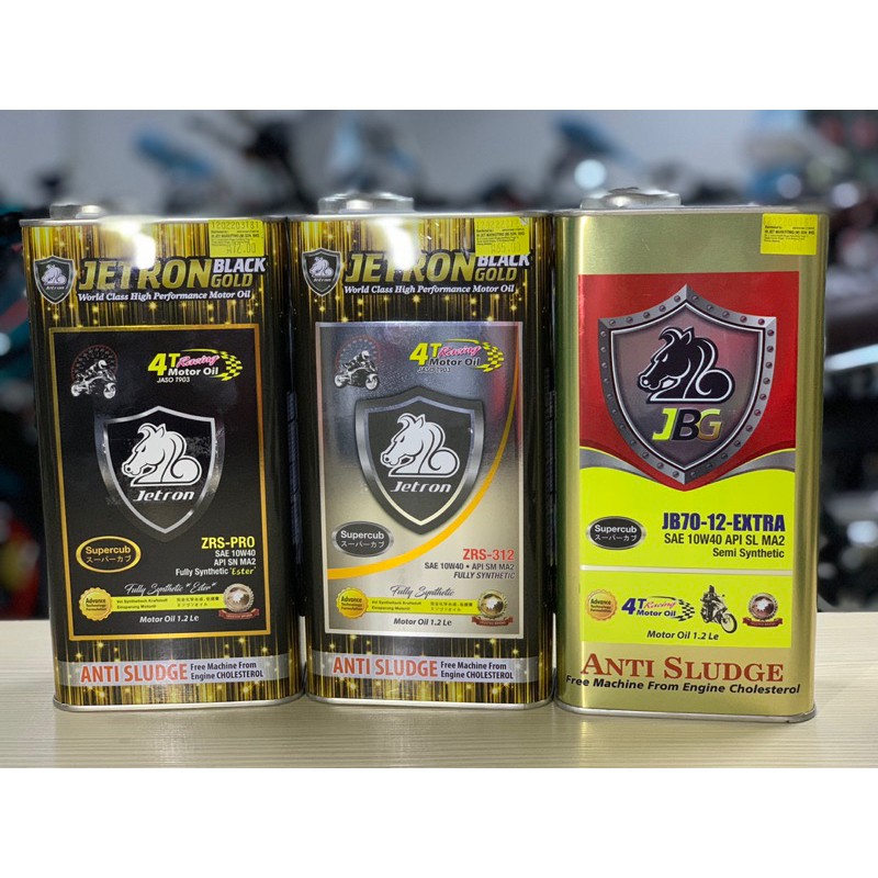 JETRON BLACK GOLD 1.2 LITER 4T ZRS-PRO / ZRS-312 FULLY SYNTHETIC ESTER ...