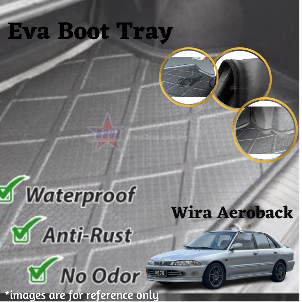 Proton Wira Aeroback EVA Copolymer Car Boot Tray Luggage Cargo Trunk ...