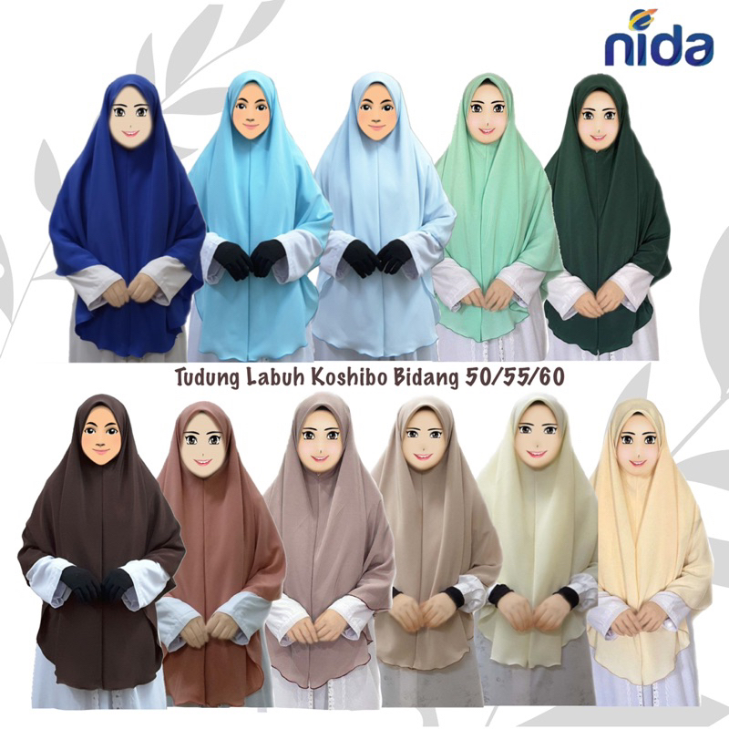 Tudung Labuh Koshibo Bidang 50 / 55 / 60 | Shopee Malaysia