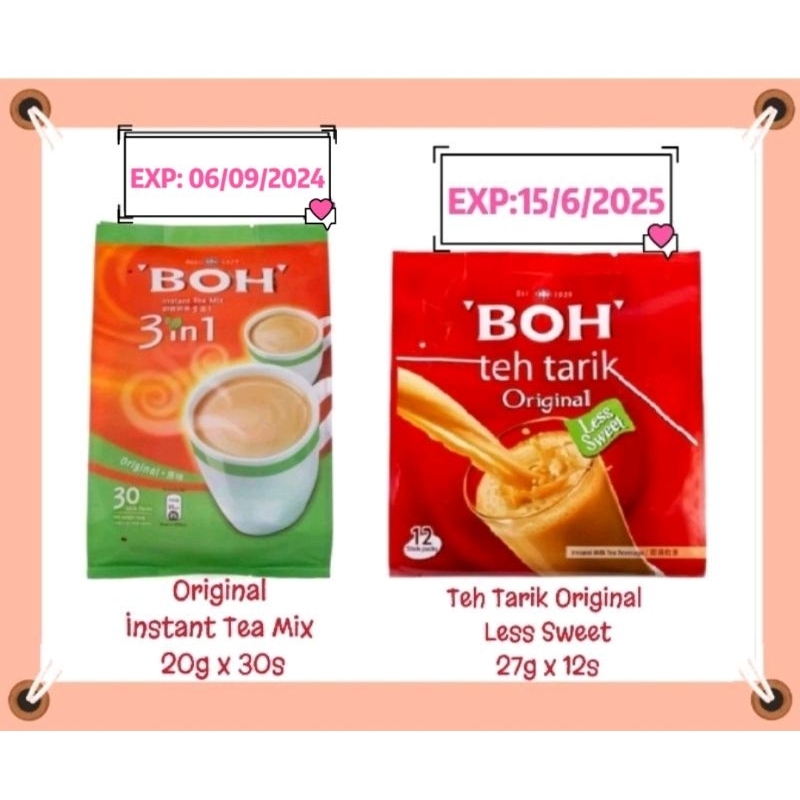 BOH 3 in 1 Instant Tea Mix/Teh Tarik Original | Shopee Malaysia