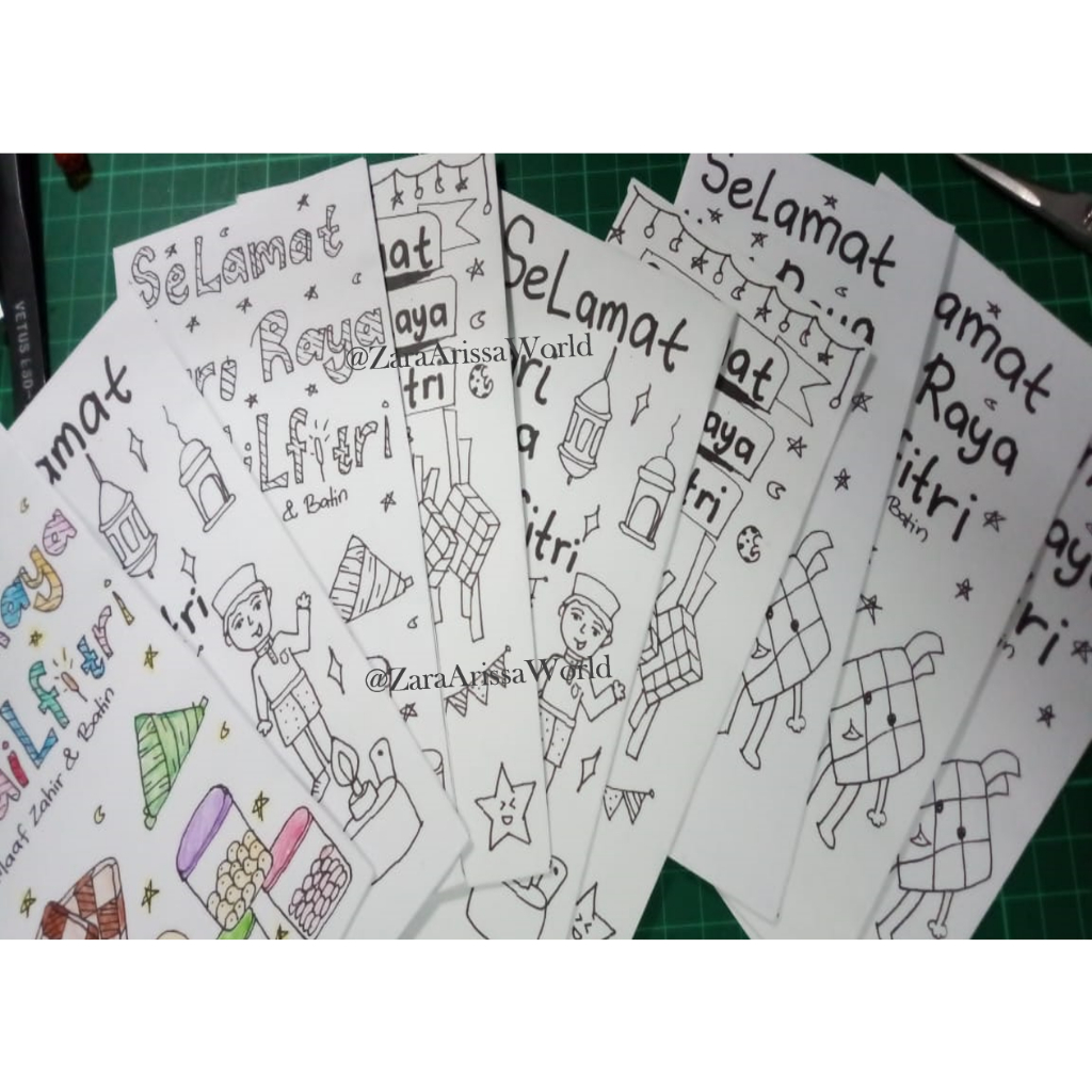 Sampul Duit Raya Doodles Homemade / Sampul Raya | Shopee Malaysia
