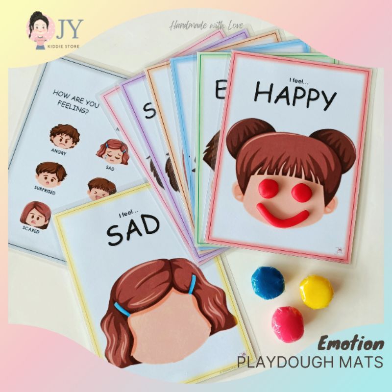 Emotion Playdough Mat - Make a face/Montessori Toys/Educational Toys ...
